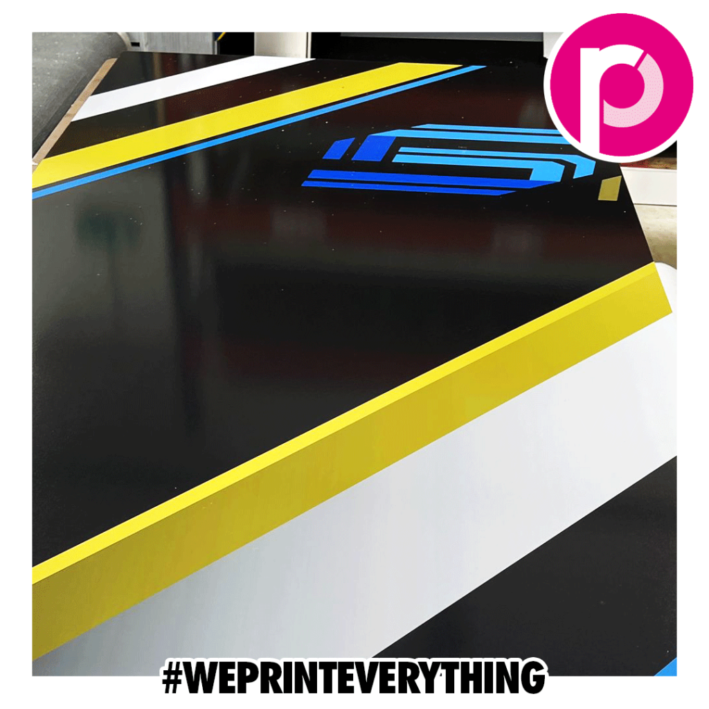 Riverside Printers | Large branded display boards for motor sports team